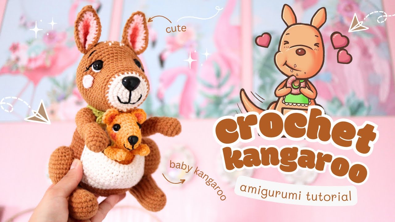 🦘 Kangaroo Crochet Amigurumi Tutorial | Free Pattern | Ganchillo ...