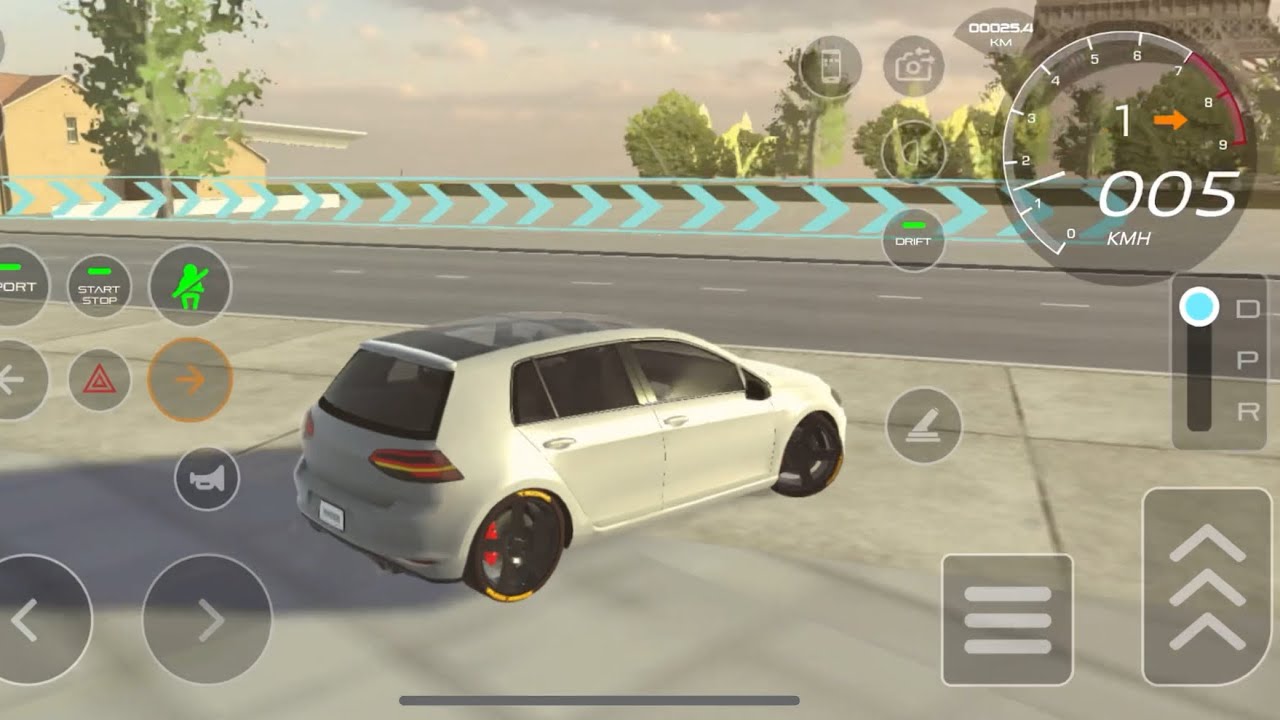 VW Golf. Driving with traffic rules. Android/IOS Car game simulator ...