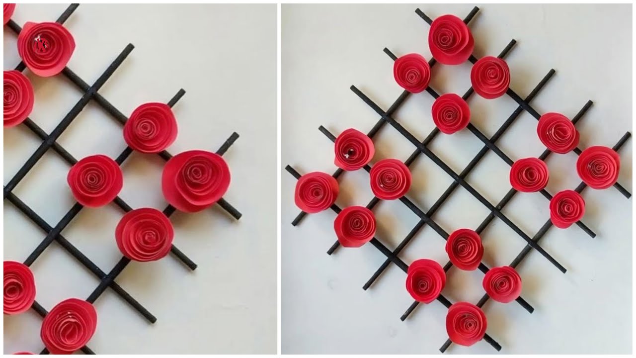 Paper Wall Hanging Decoration | Wallmate With Paper | Paper Flower ...