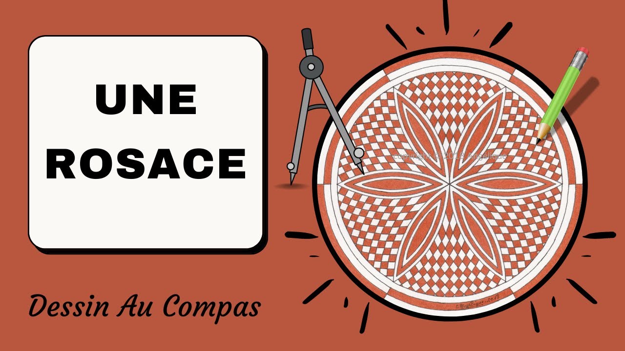 🎨 Comment Dessiner Une Rosace Au Compas [Tuto Dessin Au Compas 145 ...