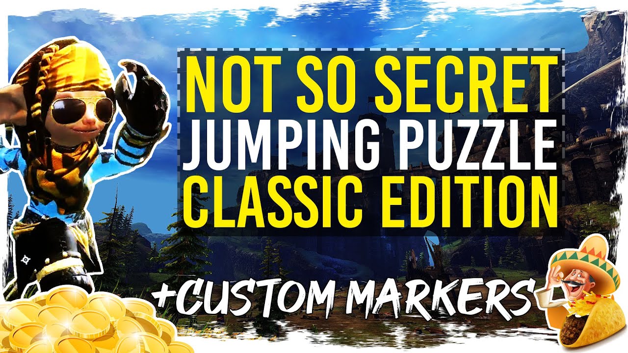 Guild Wars 2 - Not So Secret Jumping Puzzle With TacO Markers - YouTube