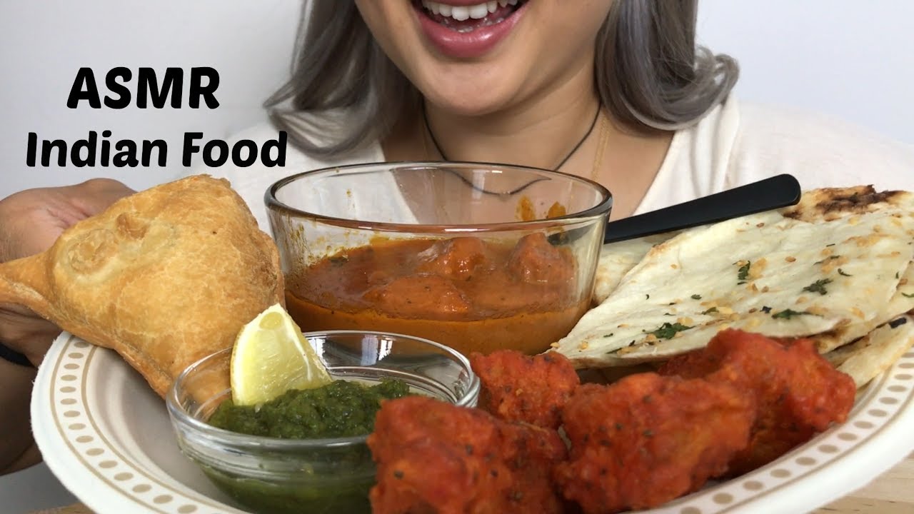 ASMR [Indian Food] Eating sounds - Normal Voice Let's Eat - YouTube