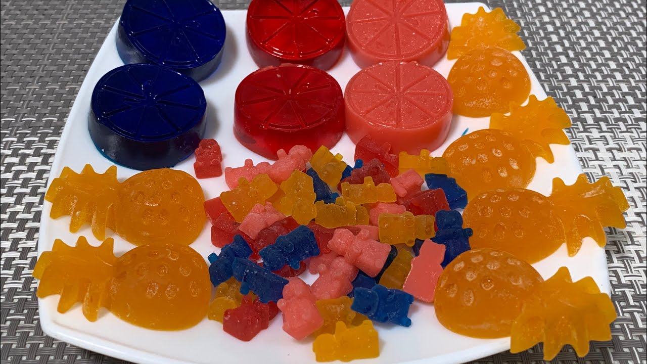 Gomitas de panditas de colores fácil y rápido - YouTube