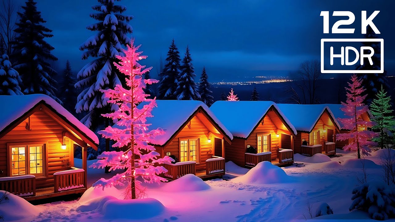 🎄Christmas snowfall 4K HDR Winter - Dolby Vision OLED | 60FPS - YouTube