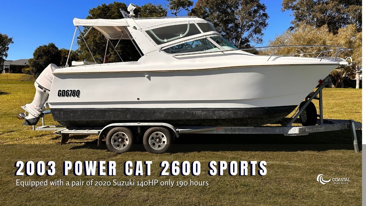 Coastal Boat Sales: 2003 Power Cat 2600 Sports - YouTube