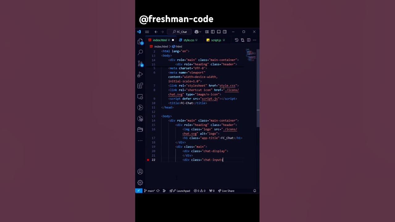 Shorts Webdevelopment Coding Html Css Js Chat Bot Interface Using