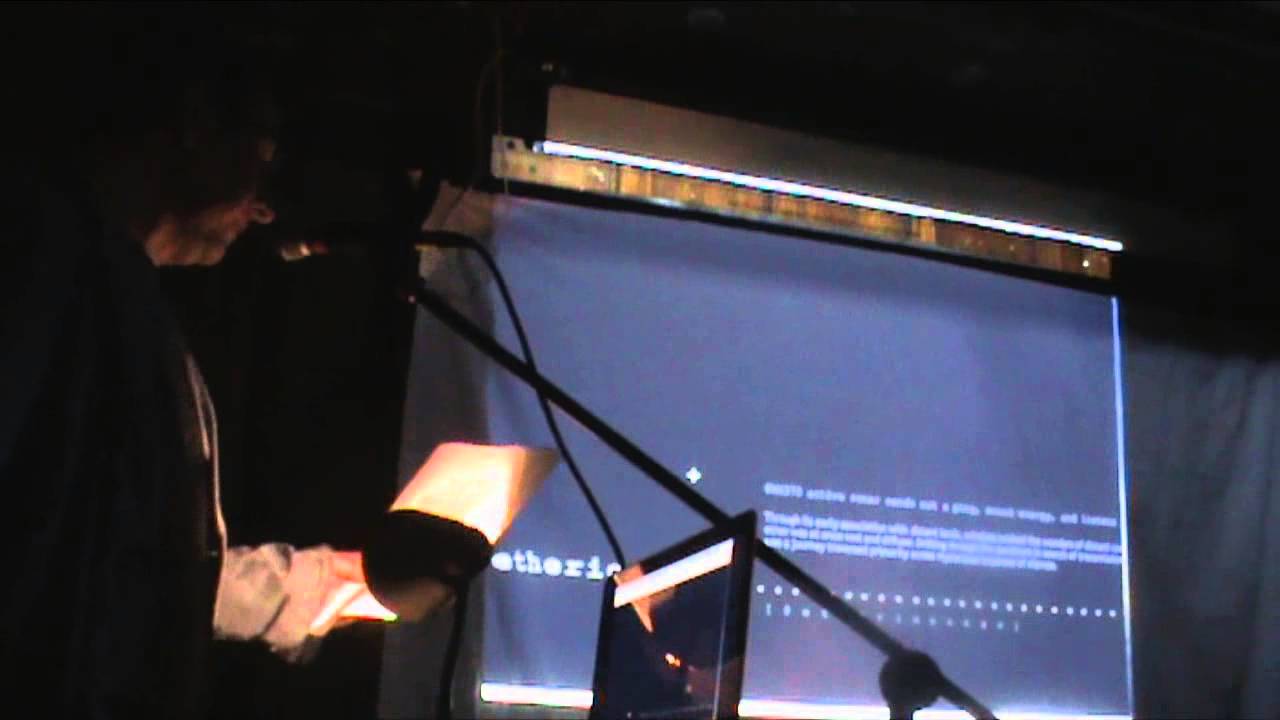 J R Carpenter at The Other Room - YouTube