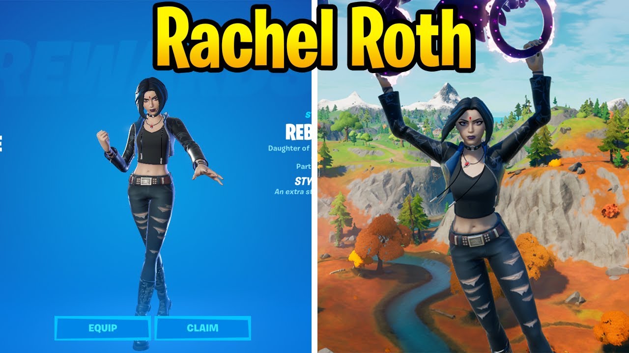 Raven *RACHEL ROTH* Edit Style Gameplay in Fortnite! - YouTube