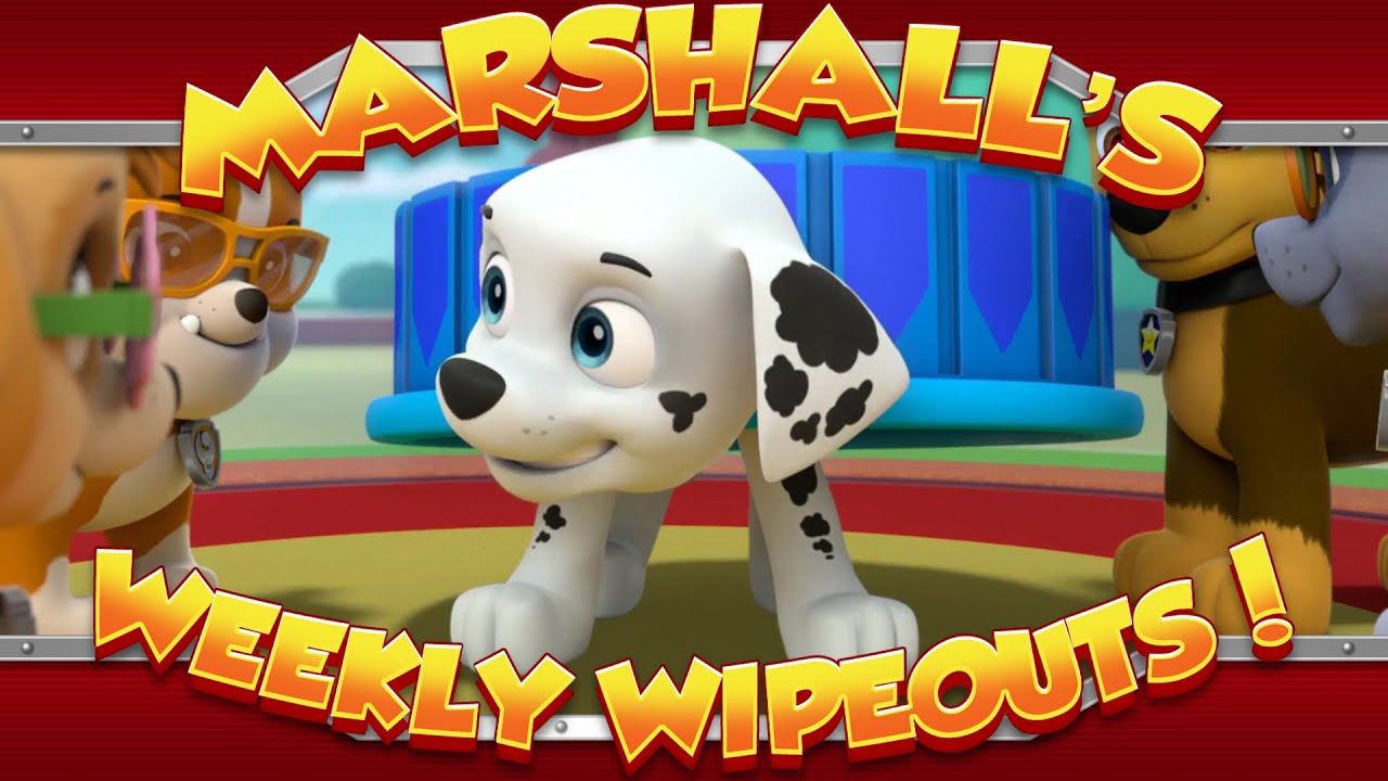Marshall's Weekly Wipeouts! (Season 4 - Pups Save a Blimp) - YouTube