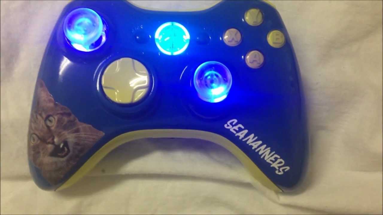 SeaNanners Cat Xbox 360 Custom Controller - YouTube