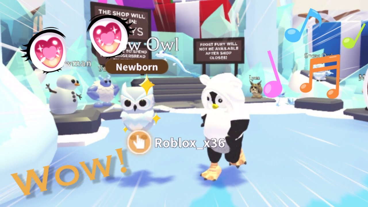 Buying The Snow Owl ( Adopt Me Roblox ) - YouTube
