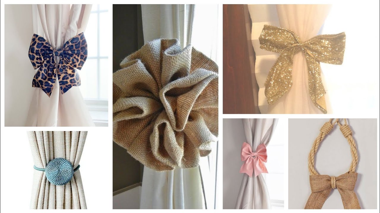 ribbon curtains tie back ideas/ amazing ribbon curtains tie back design ...