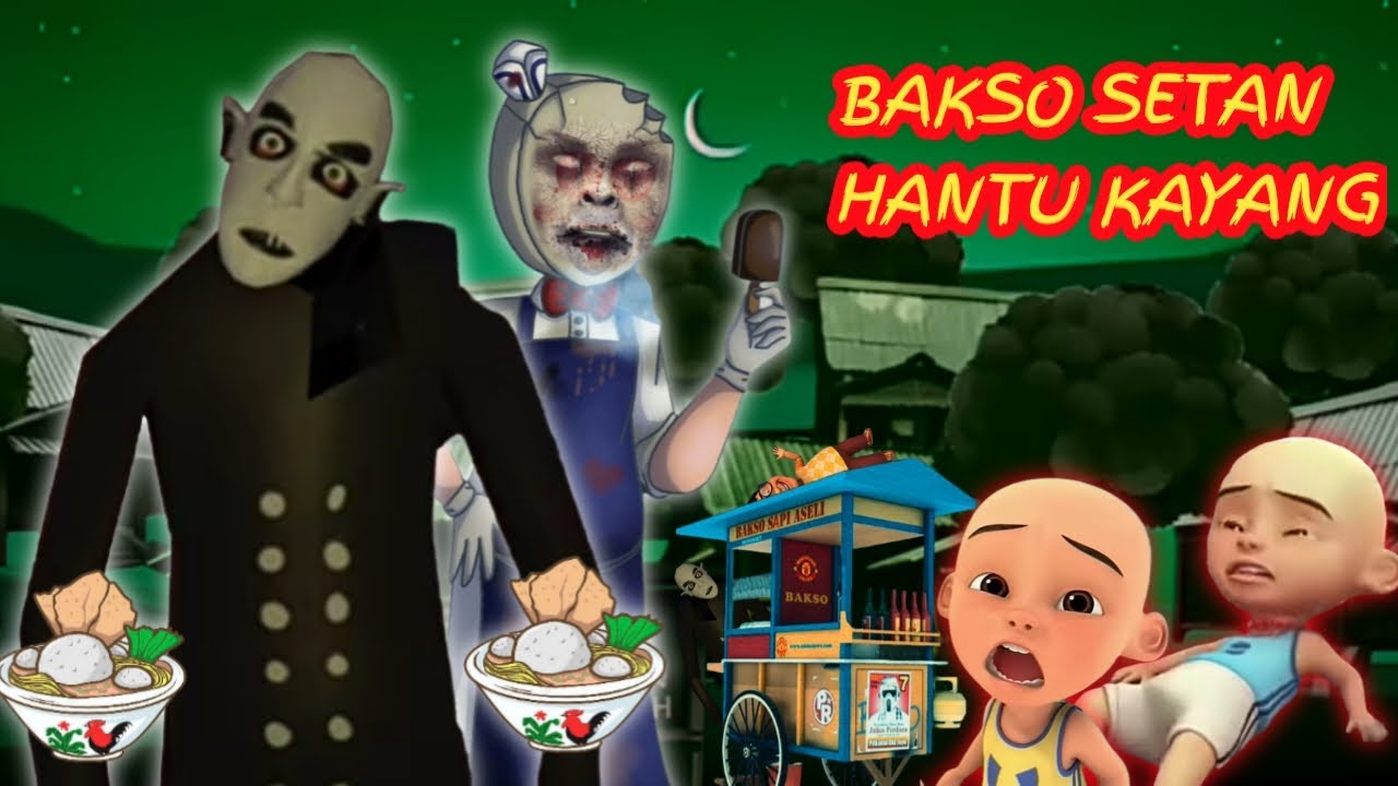Kompilasi Upin Ipin Hantu Kayang Jualan Bakso Setan Terekam Drone - YouTube