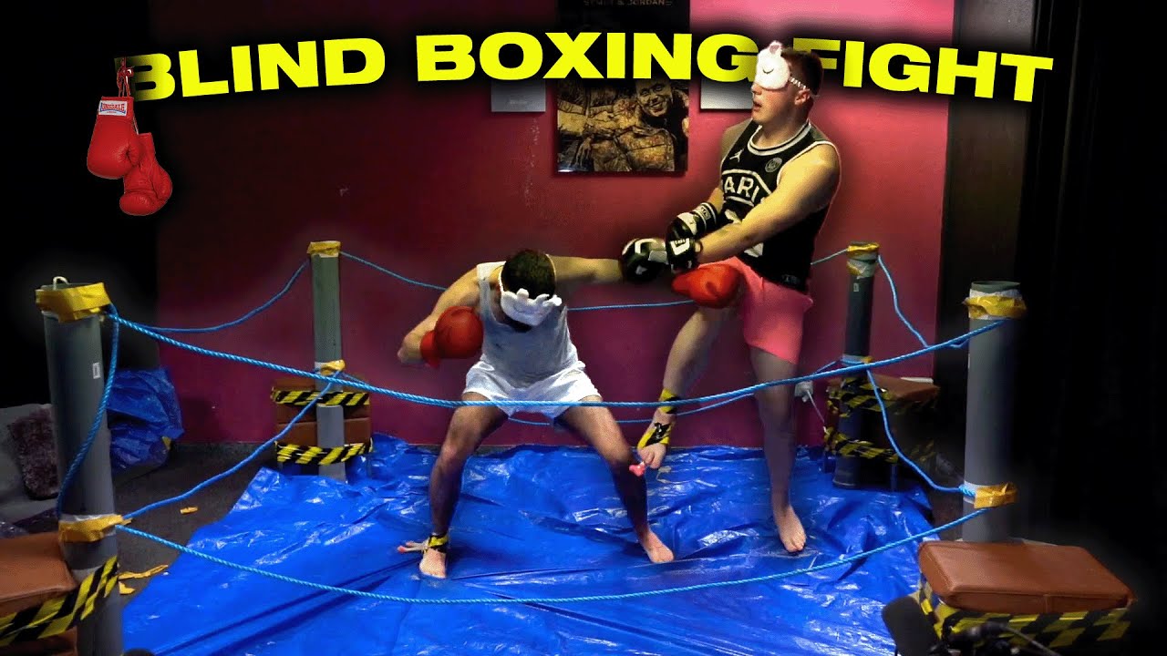 BLIND BOXEN | Jordan VS Semih BOXING FIGHT AGRESSIONEN werden raus gelassen - YouTube