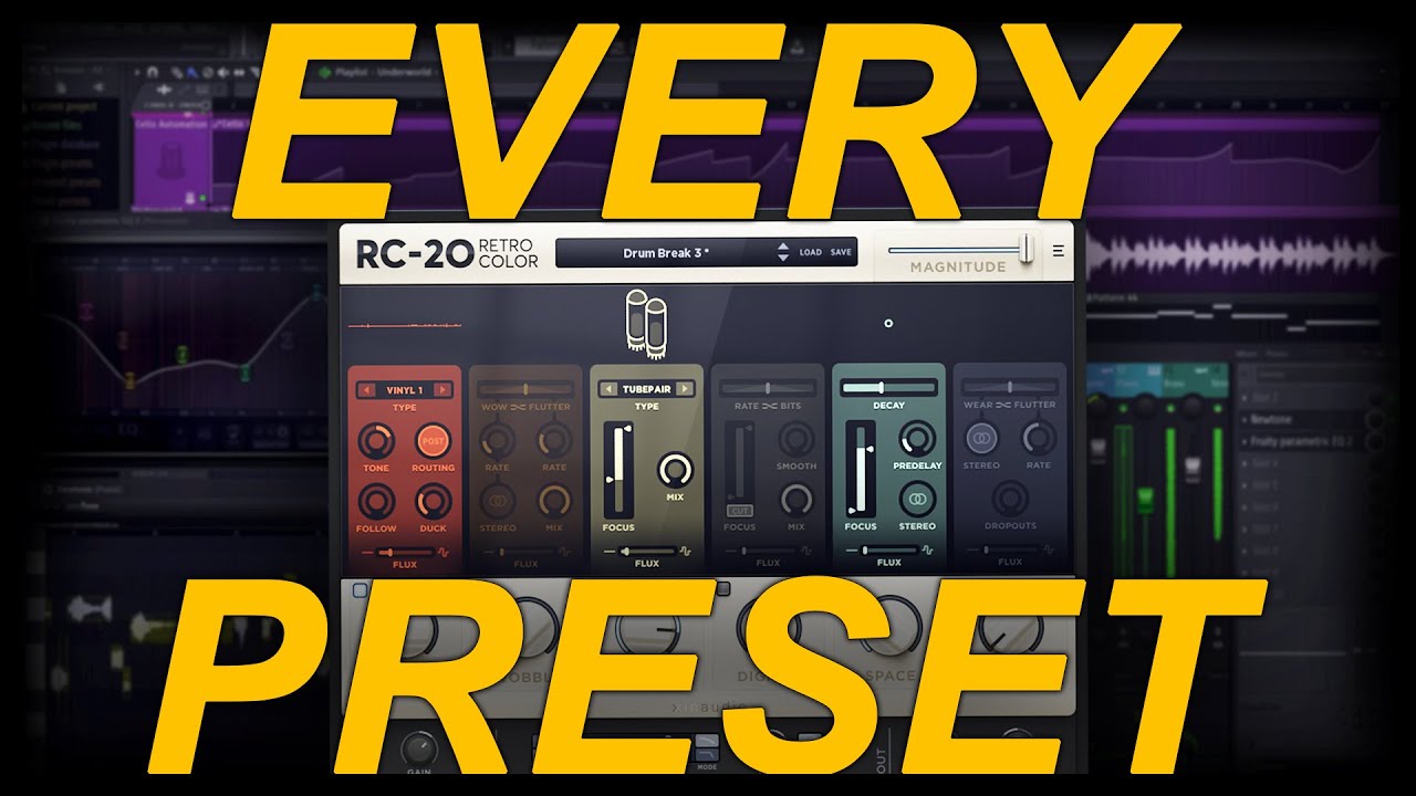Every Preset In RC Retro Color By XLN AUDIO | Favourite Creative FX ...