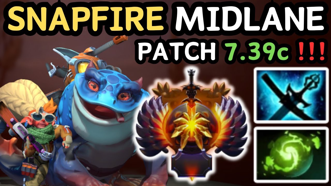 🔥 TRY SNAPFIRE ON MID !!! SO SCARY 💢 1190 XPM INSANE DAMAGE | DOTA 2 ...