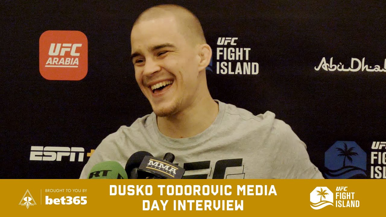 DUSKO TODOROVIC MEDIA DAY INTERVIEW - UFC FIGHT ISLAND - YouTube