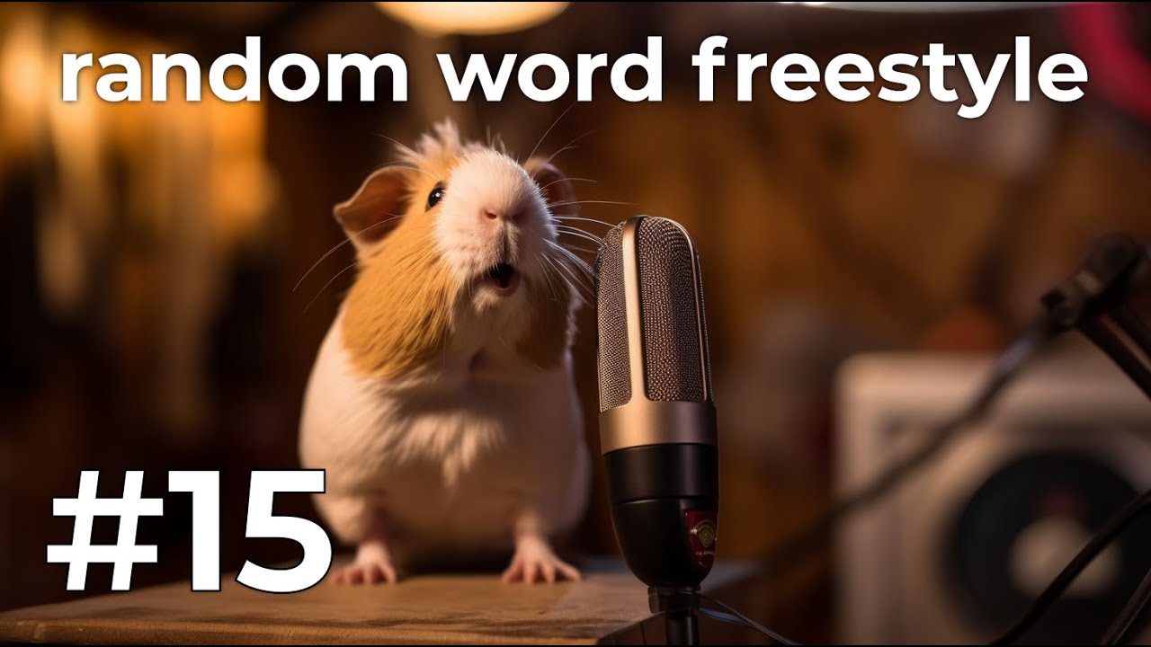 Live improvised rap using random words!! #15 - YouTube