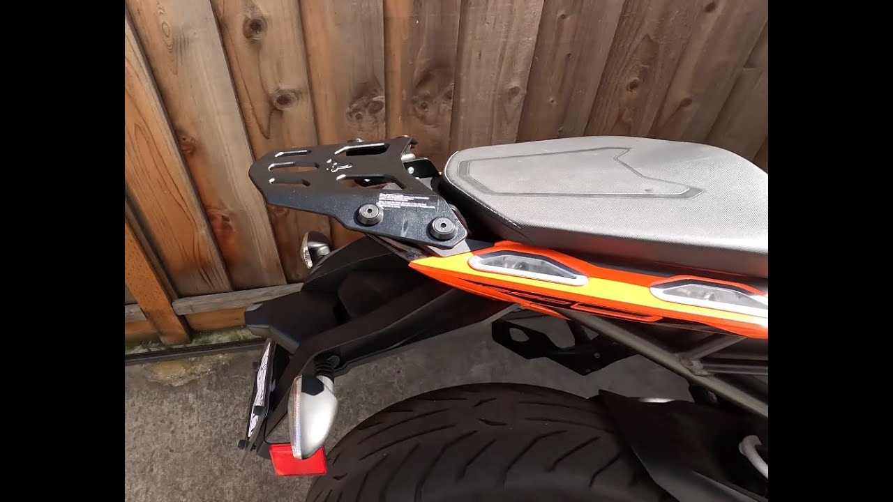 KTM Superduke GT x SW Motech Street rack install - YouTube