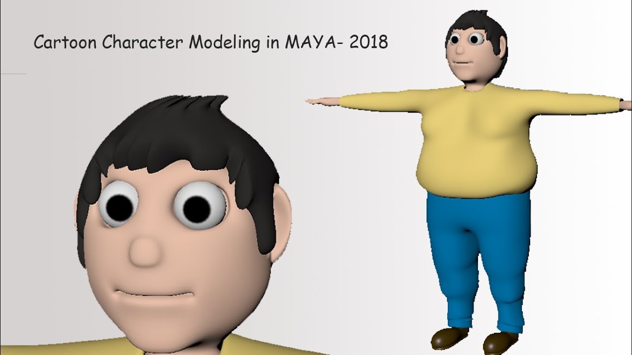 Cartoon Character Modeling in Maya Part 4 - YouTube