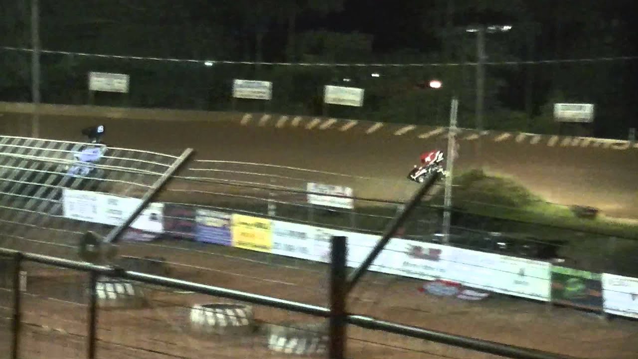 7/20/2013 Flomaton Speedway Mini Sprint Heat Race#2 #17 Aaron Buscavage ...