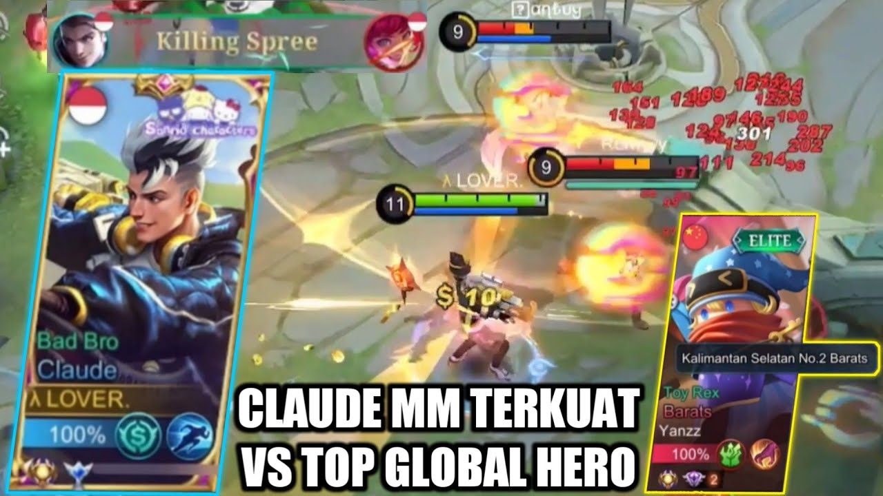 CLAUDE MM TERKUAT SETELAH BEATRIX DAN WANWAN DI NERF, OTW TOP GLOBAL ...