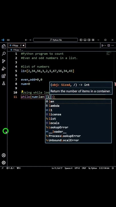 Python Program To Count Even And Odd Numbers In A List Coding Python Programming Pythonic 