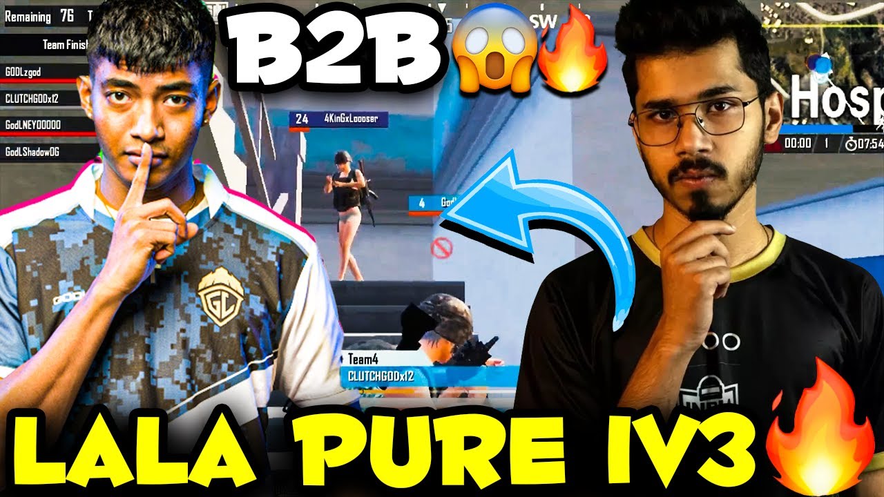 Lala Back 2 Back Wipes😱 | Godl vs Soul, SG🔥 - YouTube