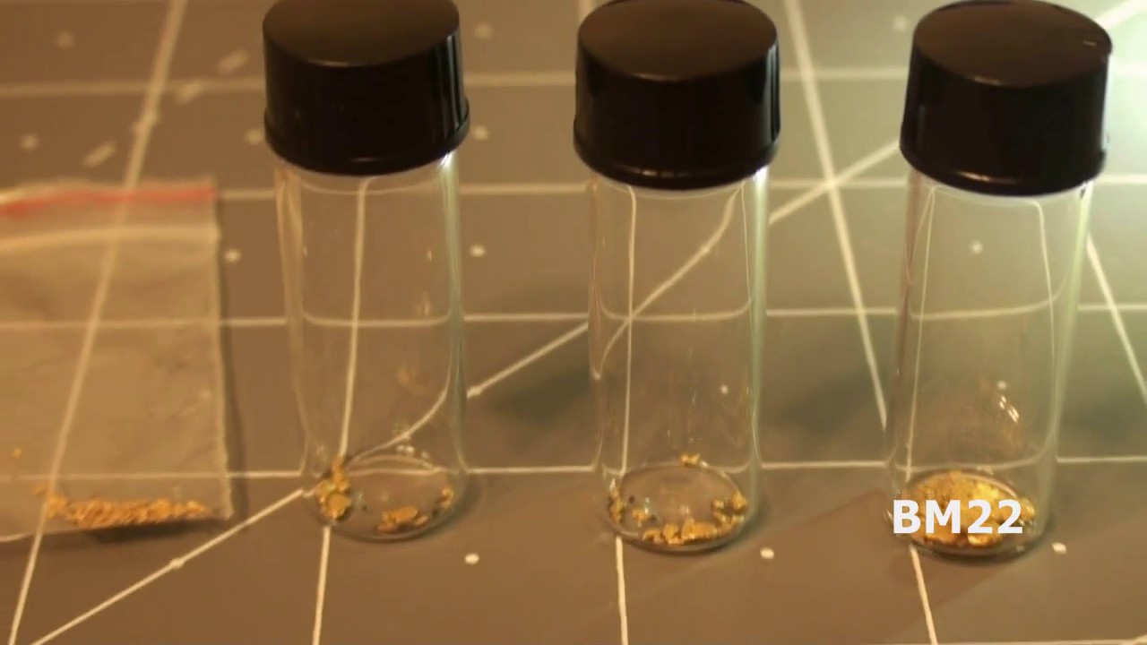 Gold in Beach Sand from Nome Alaska - YouTube
