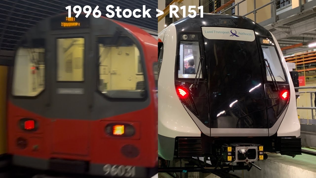Riding a 1996 Stock Jubilee Line train from Green Park to Bond Street ...