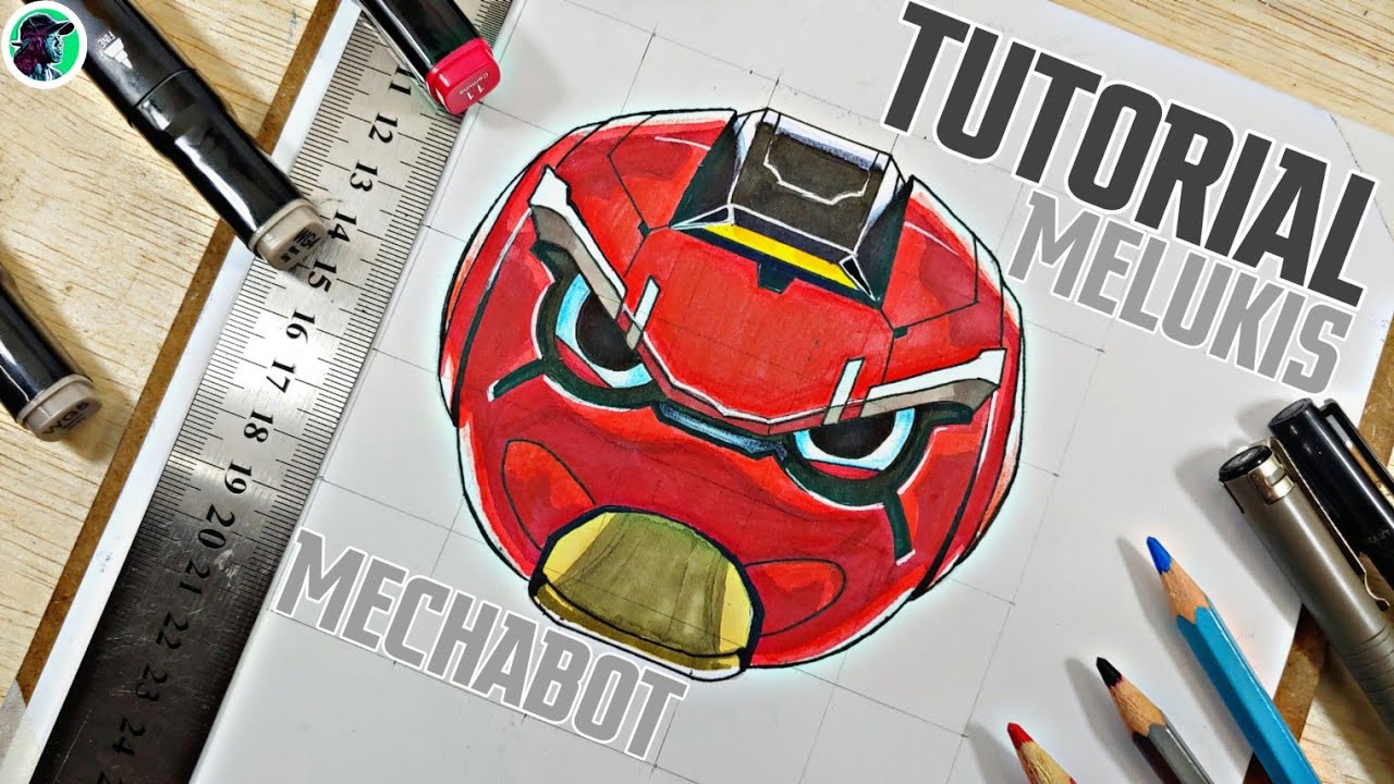TUTORIAL DRAW MECHABOT MECHAMATO #MECHAMATO #monstastudio - YouTube