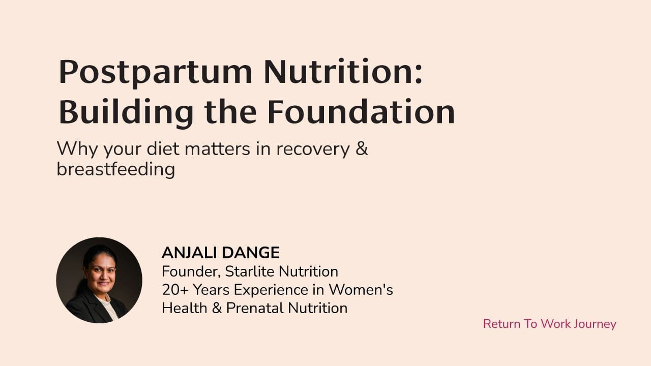 Postpartum Nutrition: Building the Foundation - YouTube