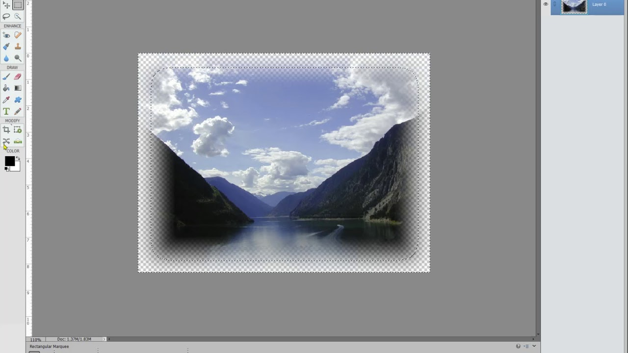 Using Feathered Selections to Create Soft-edged Images for a Collage in ...
