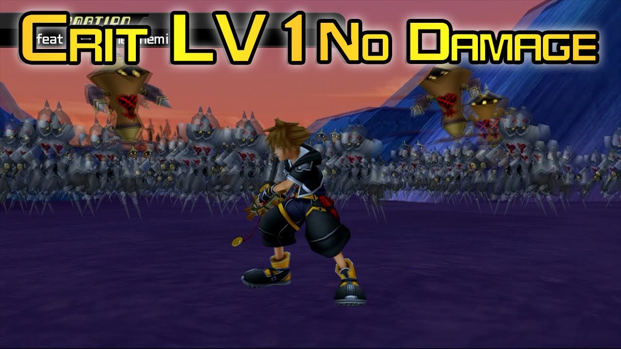 1000 Heartless Battle No Damage (Level 1 Critical Mode) - Kingdom ...