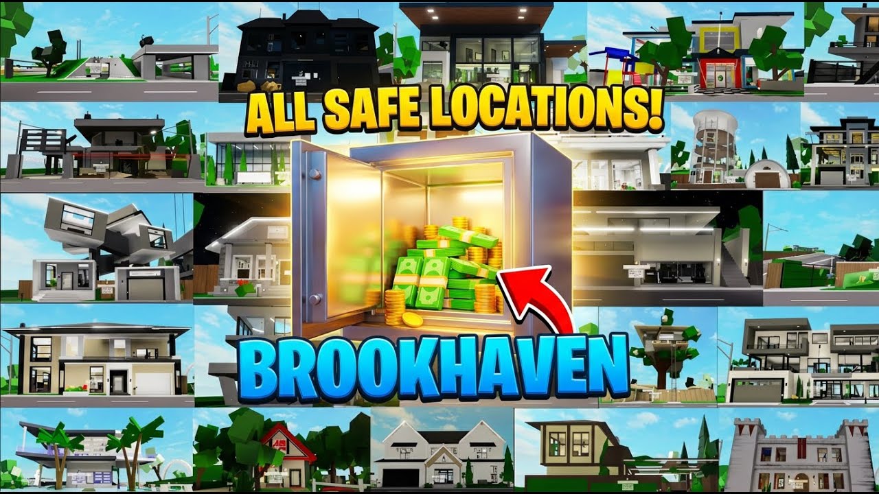 EVERY BROOKHAVEN SAFE LOCATIONS [PART 1] - YouTube