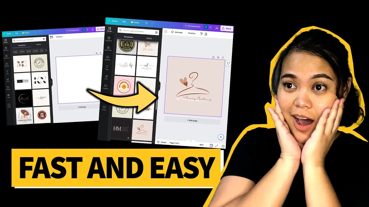 How To Design Your First Business Logo For BEGINNERS - YouTube