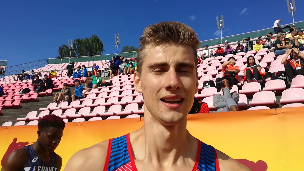 David Ryba po rozběhu na 110 metrů překážek - YouTube