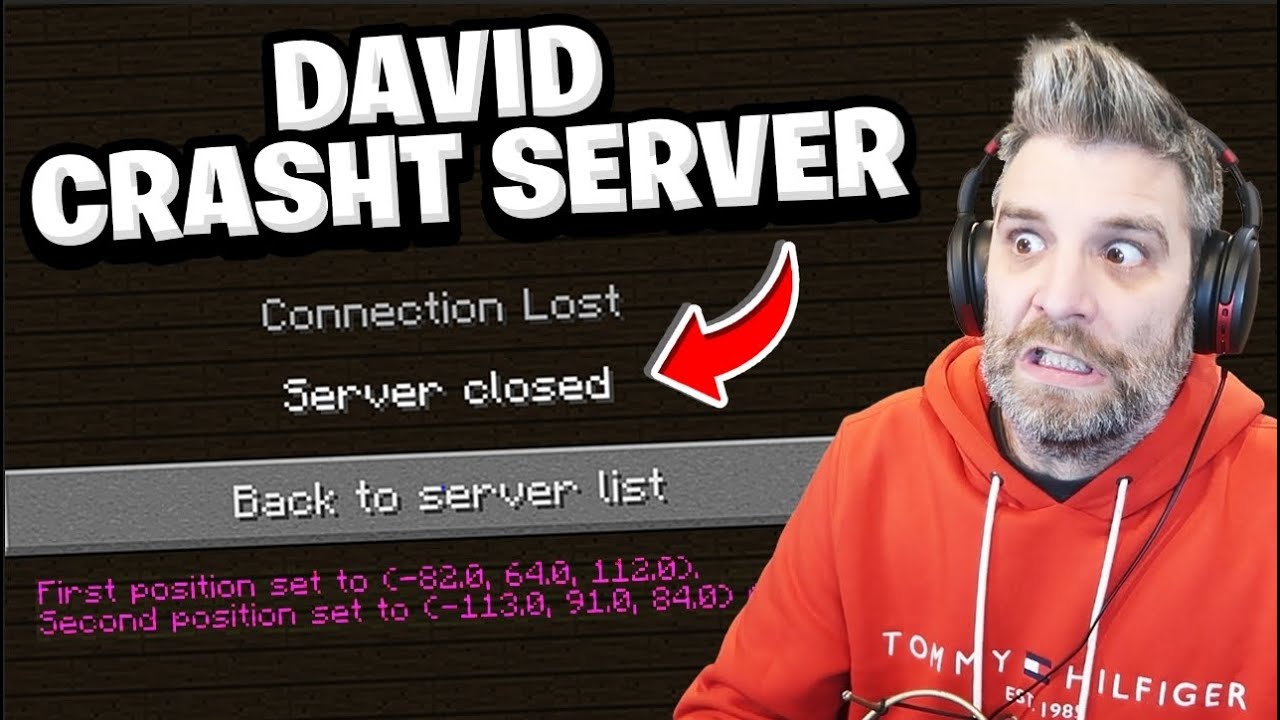 DAVID CRASHT SERVER! - YouTube