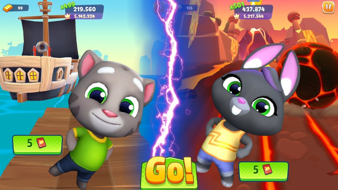 Talking Tom Time Rush New Update - Becca Rabbit vs King Tom vs Roy ...