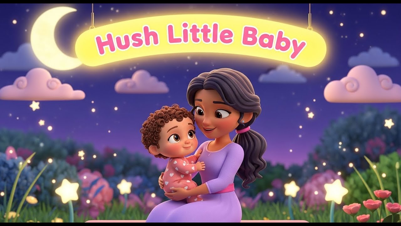 Hush Little Baby | Sweet Bedtime Lullaby Song for Kids | Animated ...