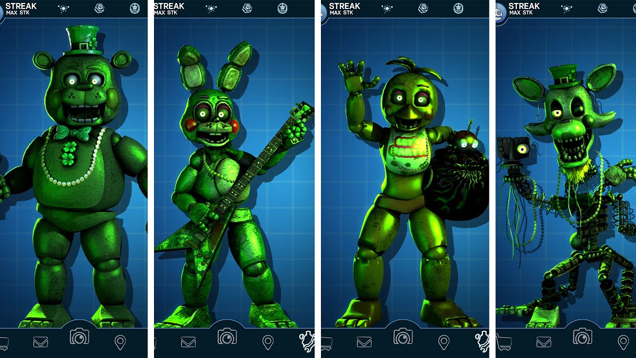 FNAF AR Shamrock Toy Animatronics Workshop Animations - YouTube