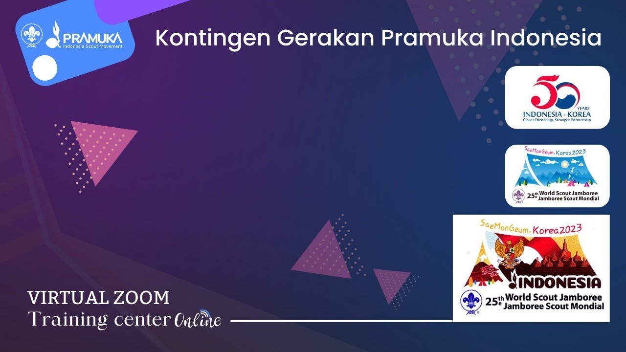LIVE - Training Center Online Jambore Dunia 2023 - Kontingen Indonesia ...