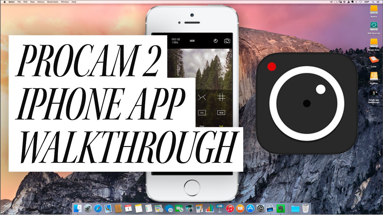 ProCam2 iPhone App Review - YouTube