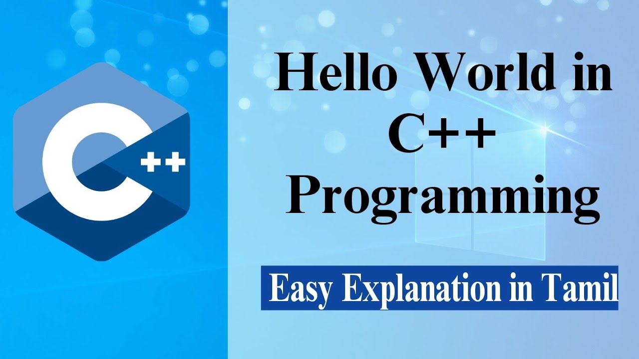 Hello World C Programmingtamil Profantonyvijay Youtube