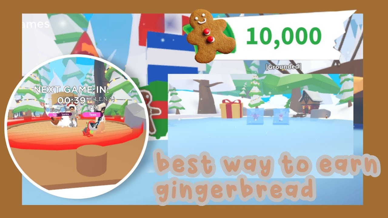 best way to earn GINGERBREAD in adopt me WINTERFEST week one (Roblox ...