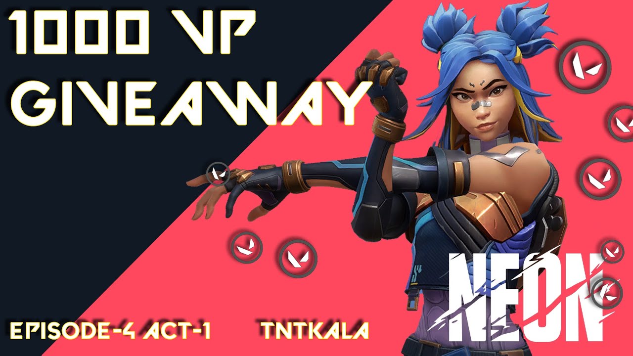Neon Grind - (Valorant Live - 1000 VP Giveaway) - YouTube