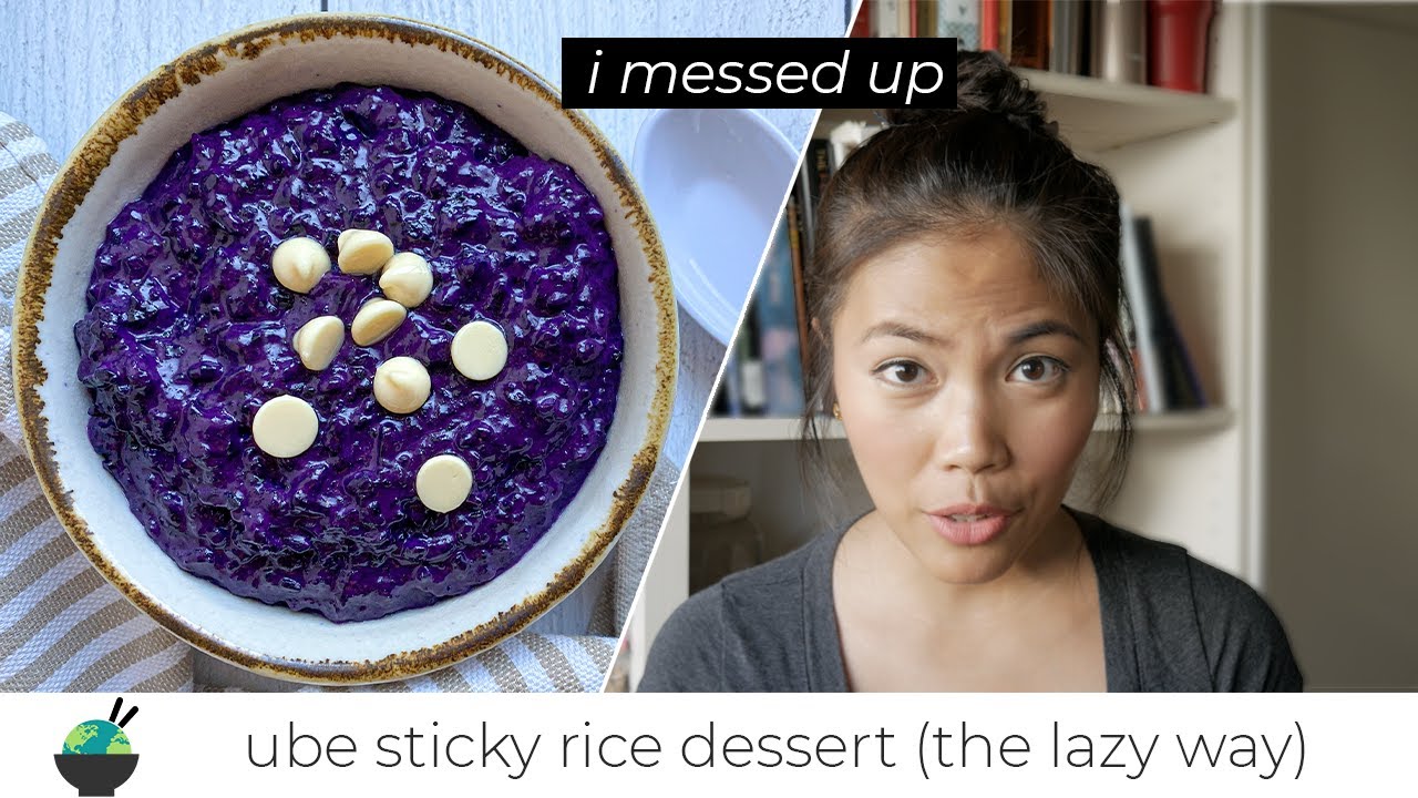 ube champorado instant pot recipe with coconut milk (accidentally vegan ...