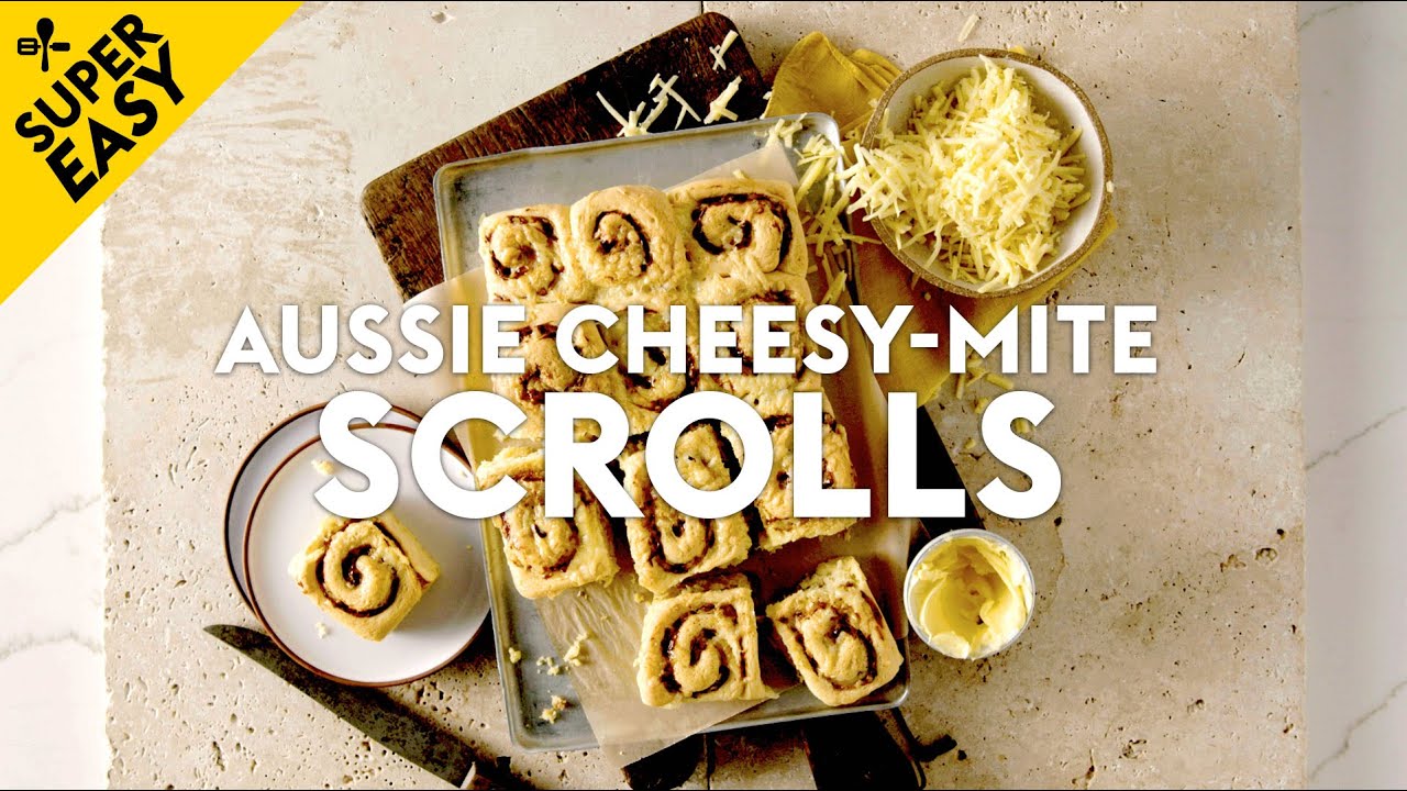 Aussie cheesy-mite scrolls recipe | delicious. Australia - YouTube