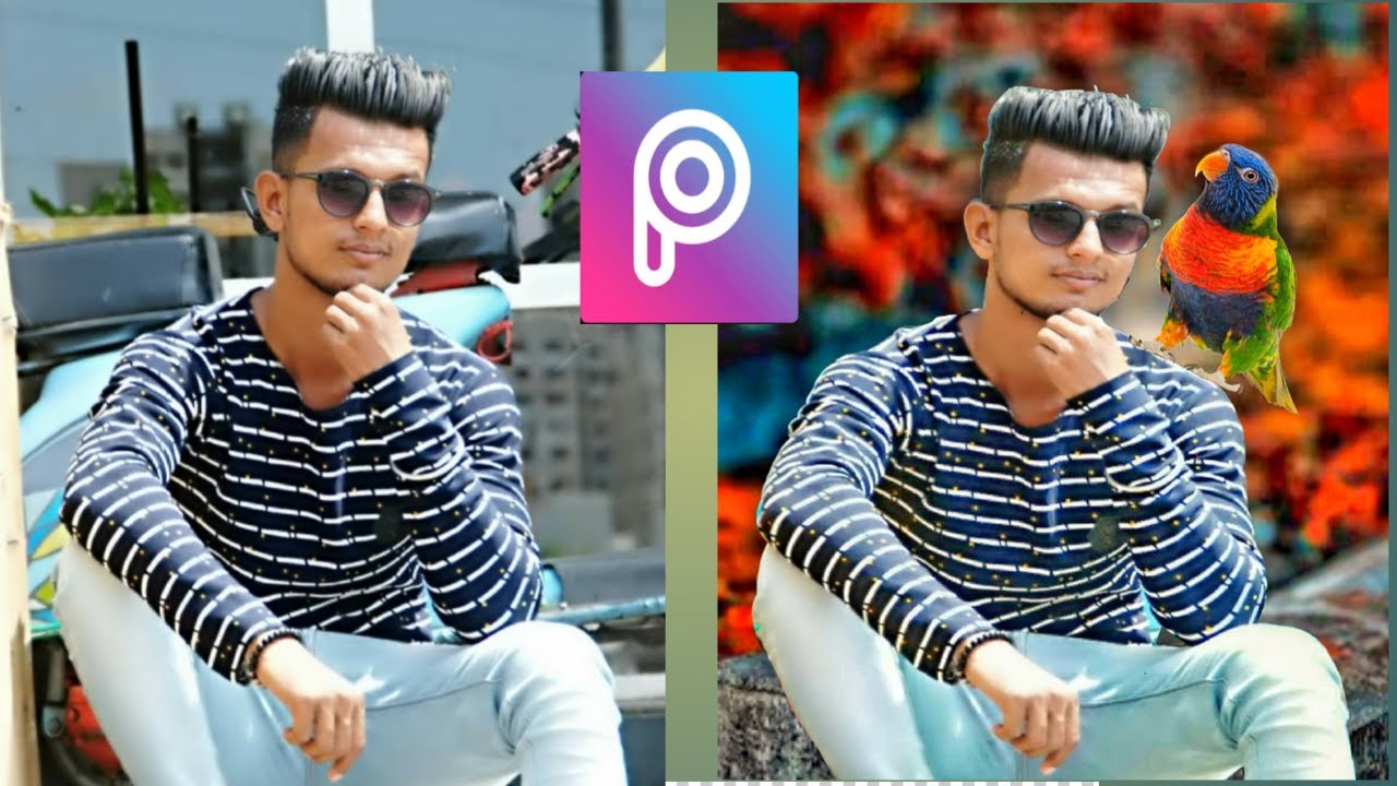 Picsart background change tutorial ll picsart me background change kese ...