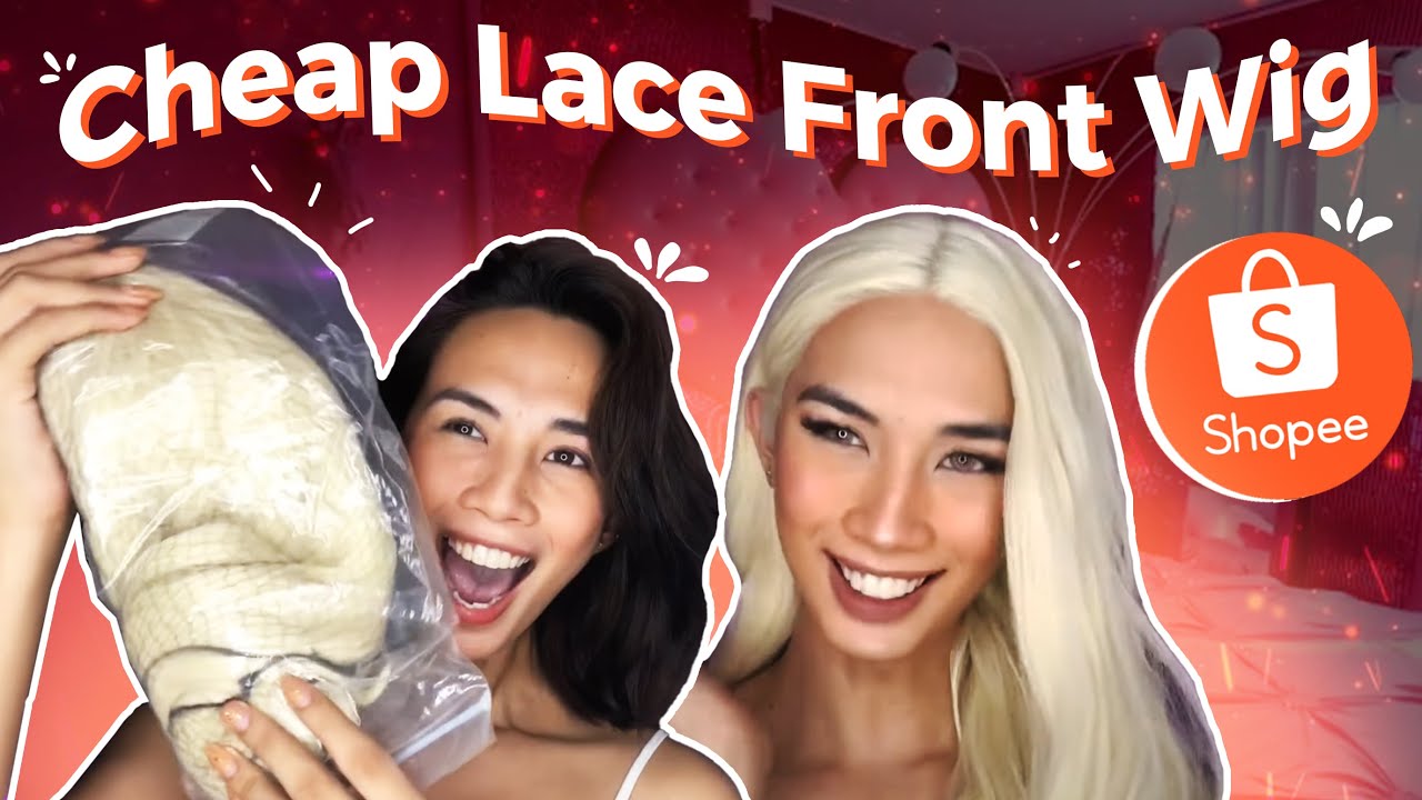 Cheap Lace Front Wig at SHOPEE! - YouTube